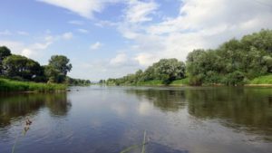 Fluss Weser - Die Weser im norddeutschem Tiefland